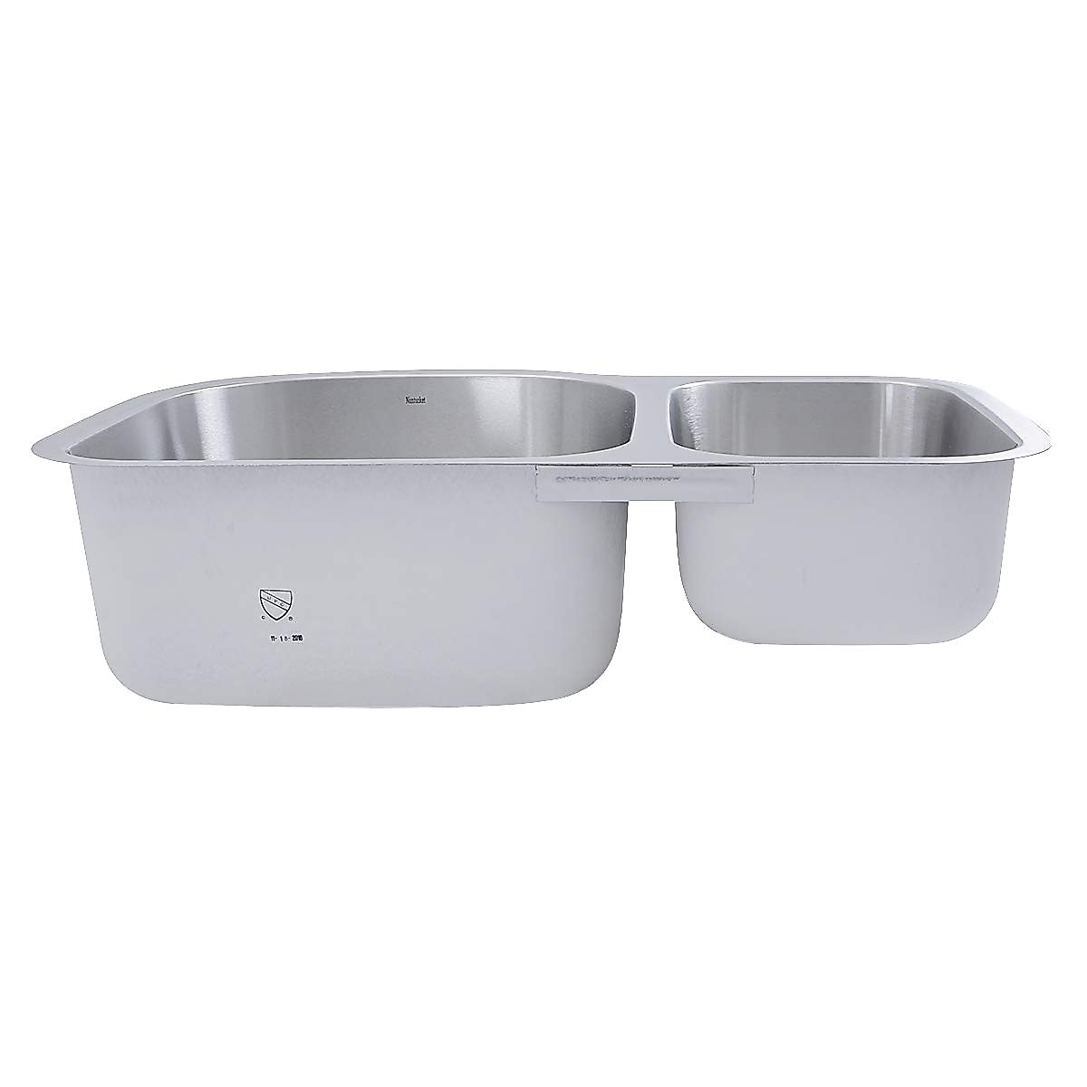Nantucket Sinks NS3121-16 31-Inch 70/30 Double Bowl Undermount Kitchen Sink, Stainless Steel