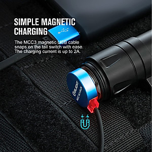 OLIGHT Odin GL M 1500 Lumens MLOK Mount Rechargeable Tactical Flashlight with Green Beam and White LED Combo, Removable Slide Rail Mount and Dual-Button Remote Pressure Switch (Black)