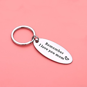 XYBAGS Mother's Day Keychain Gifts from Daughter Son - Remember I Love You Mom - Birthday Christmas Gift for Mom