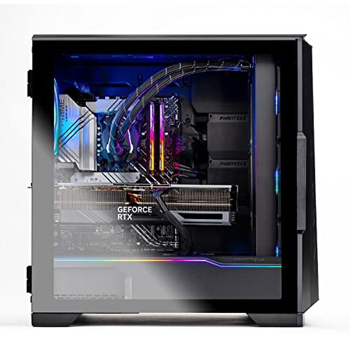 Skytech Eclipse Gaming PC Desktop – Intel Core i7 13700K 3.4 GHz, NVIDIA RTX 4080, 1TB NVME Gen4 SSD, 32GB DDR5 RAM RGB, 1000W Gold PCIE 5.0 PSU, 420mm AIO, 11AC Wi-Fi, Windows 11 Home 64-bit