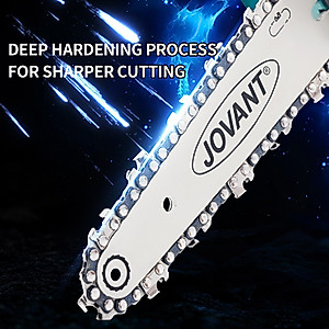Mini ChainSaw Cordless (No Battery), Electric Chainsaw with Auto Oiler-system Small Handheld Saw JOVANT 6-inch Power Chain Saws (Tools Only)
