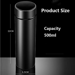 MADASD Insulated Coffee Cup for Tesla Model Y,Insulated Coffee Tumbler Stainless Steel to Go for Hot/Ice Coffee Tea with Seal Lid nsulated Beverage Containers,Black