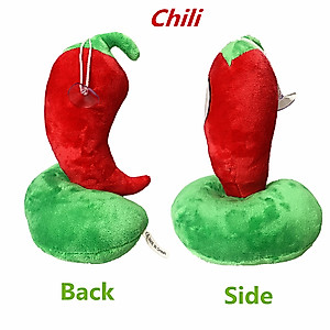 Suyudian 3 PCS PVZ Plant and Zombies Plush Plants Sets 1 2 Stuffed Soft Toys Chili, Double Cherry, Wogua PVZ Figure Doll, Great Gifts for Boys and Girls New