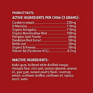 iHeartDogs Extra Strength Urinary, Bladder, & Kidney Support for Dogs – Cranberry, D-Mannose & Echinacea Helps Frequent UTIs, Strengthens Weak & Incontinent Bladder