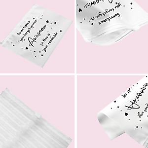 LAMIVEENLA 80 Pcs Bulk Mini Makeup Bags - Inspirational Gifts for Women Friends - Small Cosmetic Pouch - Mini Toiletry Bag - You Are Awesome Appreciation Gifts - Party Favors Church Gifts in Bulk