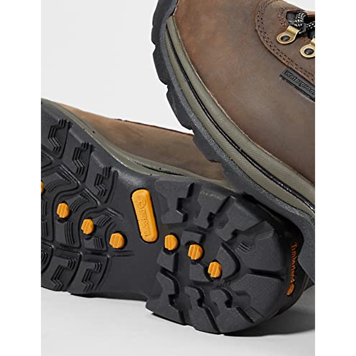 TimberlanD Women's White LeDge MiD Ankle Boot,Dark Brown,8 M US