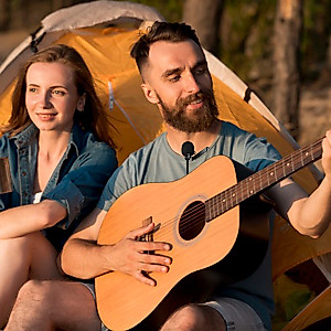 XGWTH Lavalier Microphone Omnidirectional Condenser Lapel Mic Compatible with Sennheiser Wireless System Transmitter Bodypack 3.5mm Stereo Female Screw Plug with Clip & Cap