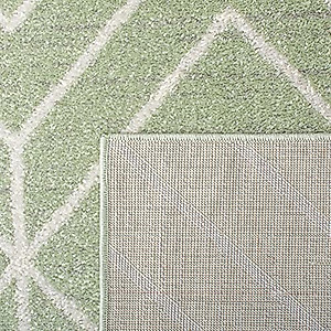 SAFAVIEH Adirondack Collection 6' Square Sage/Ivory ADR241Y Modern Geometric Non-Shedding Living Room Dining Bedroom Area Rug
