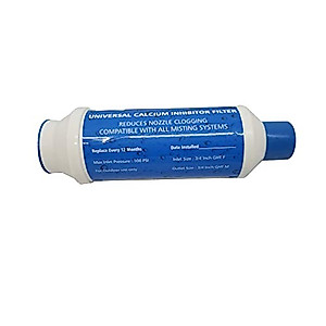 mistcooling 3/4" Inlet and Outlet Size Misting System Calcium Inhibitor Filter, 6 Month Life