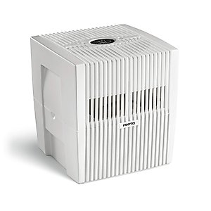 Venta LW25 Comfort Plus Humidifier in White - Filter-Free Evaporative Humidifier for Spaces up to 485 ft²