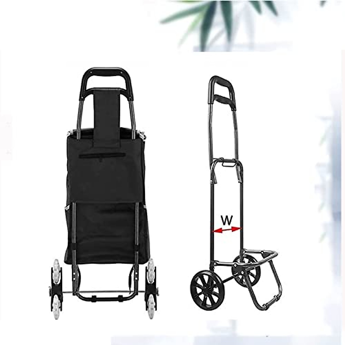 THEGA Shopping Trolley Replacement Bag with Side Pockets - 38L Trolley Bags for Shopping Cart, Portable Waterproof Oxford Cloth Waterproof Storage Bag, Trolley Accessories, Folding Storage Bags