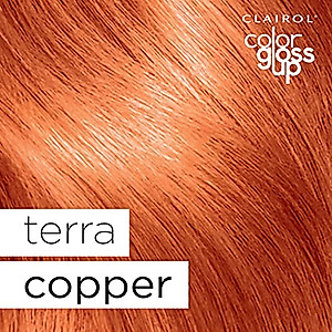 Clairol Color Gloss Up Temporary Hair Dye, Terra Copper Hair Color, Pack of 1 (Packaging may vary)
