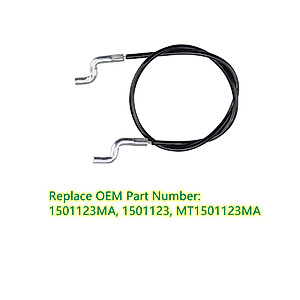 yhoparts 1501123MA Front Drive Clutch Cable for Murray Craftsman Dual 2-Stage Snow Thrower 1501123 (2-Pack)