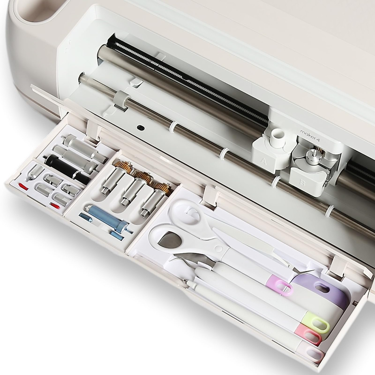 Tool Organizer for Cricut Maker 3/Maker, Cricut Accessories Storage for Cutting Blade, Quickswap Housing and Tips Set, Weeding Tools Kit Bundle, Maker Accessories Storage and Organization