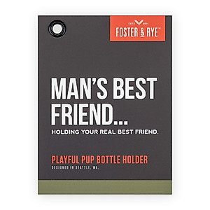 True Lab Playful Pup Bottle Holder for Tabletop and Countertop, Animal Wine Rack, Set of 1, Yellow