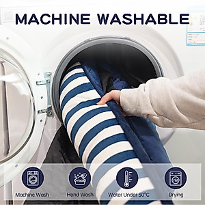 LinkRomat Dog Beds Large Sized Dog with Cushion, Extra Large Dog Bed Removable Washable & Waterproof Dog Bed, Indestructible Chew Proof Dog Bed Suit Medium & Large Dog, M, 35" L X 27" W X 6" Th