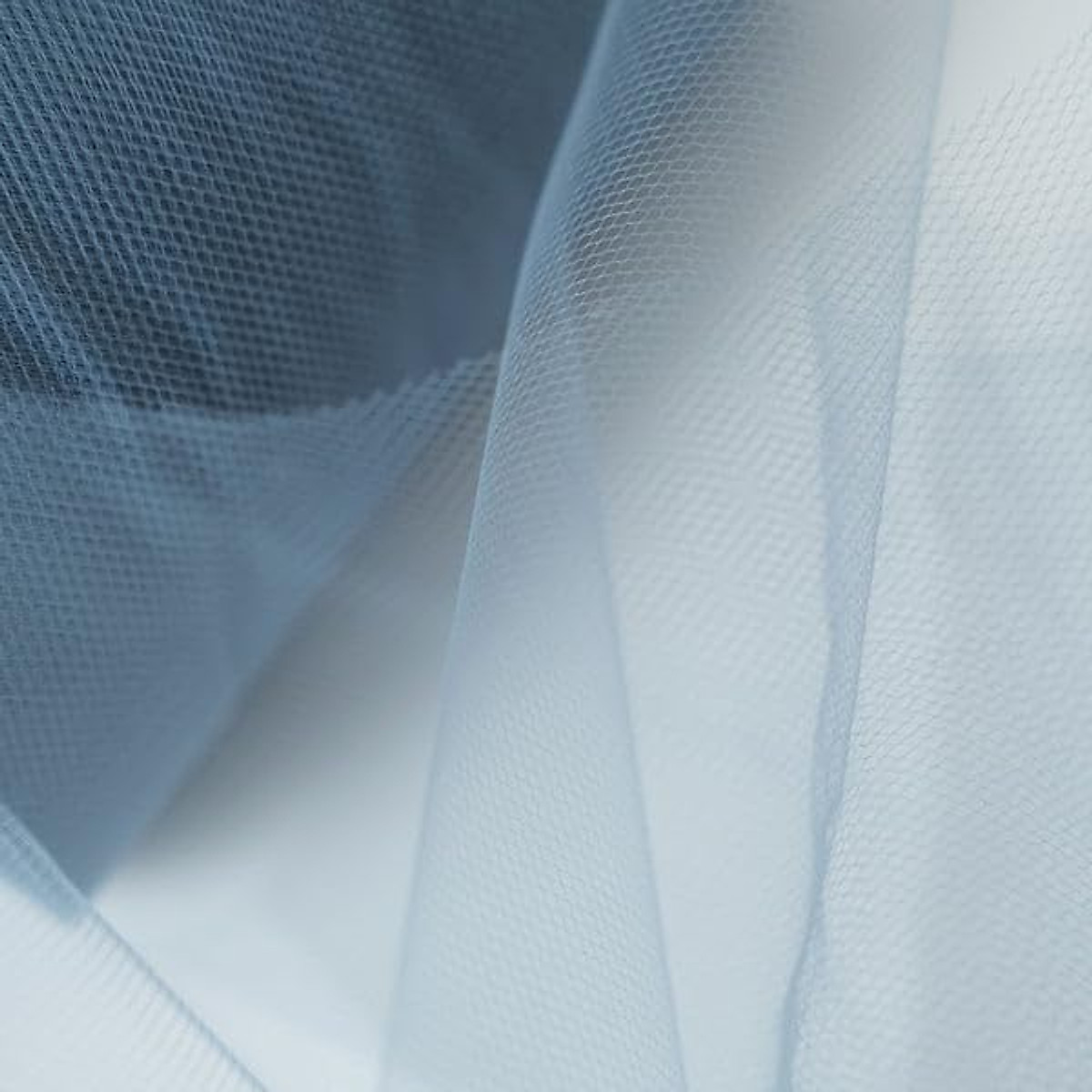 Efavormart 6" x 300 feet Wedding Tulle Roll for Party Decorations Banquet Event Sewing DIY Crafts Fabrics Sewing - Dusty Blue