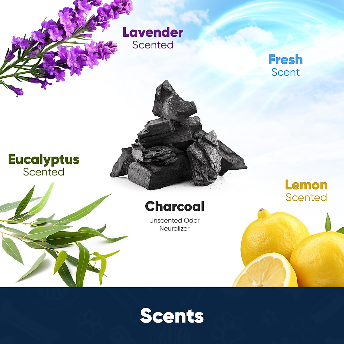 American Kennel Club Scented Puppy Training Pads with Ultra Absorbent Quick Dry Gel – 22 x 22 Puppy Pads - Fresh Scented - Pack of 50