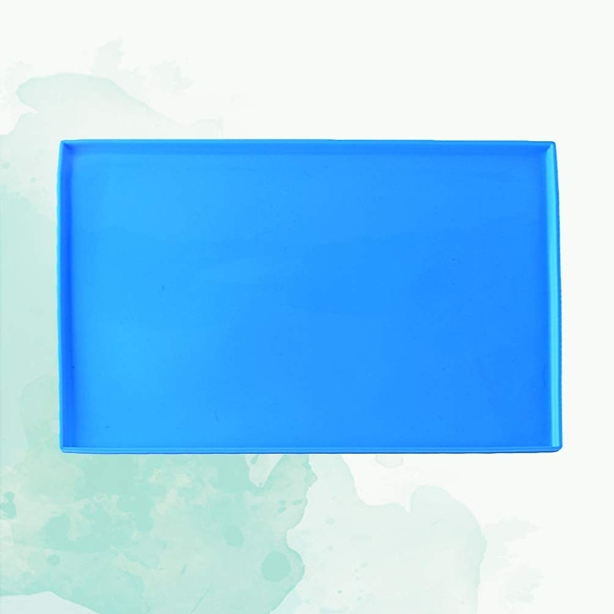 Hemoton Swiss Roll Cake Mat Flexible Baking Tray Jelly Roll Pan Silicone Cookies Mold Bakeware (Blue)