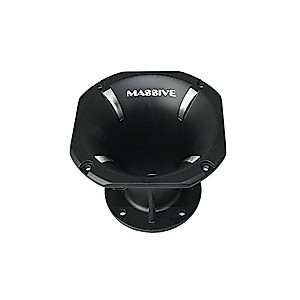 Massive Audio F4 - Flare Horn Pro Audio for Cars and DJ Compression Drivers, 45 x 45, 2 Inch Bolt On | Sold Individually