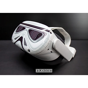 Arlon Graphics Star Storm Helmet Troop Skin Wrap Decal for Oculus Quest 2 Vinyl and Easy to Apply - Detailed Video Instructions, White
