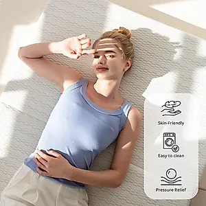 CH CHARME HOUSE Folding Mattress, 4 inch Trifold Mattress Topper with Washable Cover and Storage Bag, Non-Slip Bottom, CertiPUR-US Certified-Twin Size (75" x 38" x 4")