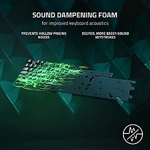 Razer Huntsman V2 TKL Tenkeyless USB-C Gaming Keyboard: Fastest Linear Optical Switches Gen2 w/ Sound Dampeners & 8000Hz Polling Rate - Detachable TypeC Cable - Doubleshot PBT Keycaps (Renewed)