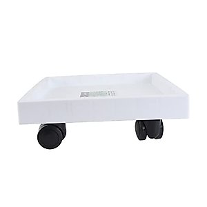 DOITOOL 1pc Square Tray Shelf Braces Plant Stand with Wheels Succulent Plants Flower Pot Wheels Plant Pallet Caddy Plant Dolly Plant Pot Tray Plant Pots Holder Tray Flowerpot Tray Wheeled