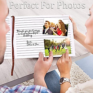 Wedding Guestbook and Wedding Pen Set - Rose Gold 100 Page Guest Book Set