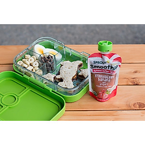 Sprout Organic Toddler Smoothie, Strawberry Banana w/ Yogurt, 4 Ounce Pouch (Pack of 6)