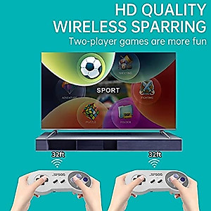 Classic Mini Retro Game Console Built in 5000 Classic Video Games,Dual 2.4G Wireless Controllers and HDMI HD Output,Mini Host with TF Expansion,Ideal Gift for Kids and Adult