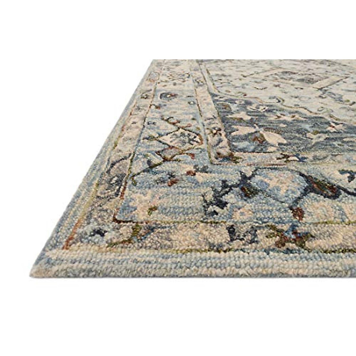 Loloi II Beatty Collection Traditional Oriental Area Rug, 2'-3" x 3'-9", LT. Blue/Blue