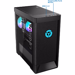 Lenovo Legion Tower 5 Gaming Desktop, i9-11900K, 128GB RAM, 2TB NVMe SSD + 1TB SATA HDD, NVIDIA GeForce RTX 3060 12GB GDDR6, DisplayPort, HDMI, AX Wi-Fi, tooth - Windows 11 Pro Raven Black