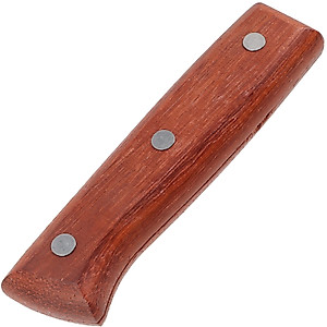 Hemoton Japanese Accessories Kitchen Knife Handle Replacement Ergonomic Cutter Grip Wood Knife Scales DIY Knife Repair Part Knife Making Accessory Knife Making Supplies