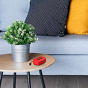 WQNIDE Case for Skullcandy Dime, Waterproof & Shockproof Silicone Carrying Protective Case,Skullcandy Dime True Wireless Earbuds Case Cover(Red)