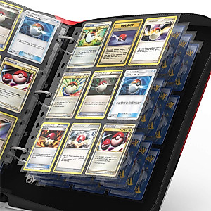 Rayvol 9-Pocket Trading Card Sleeves Fit 900 Cards, 50 Count Binder Sheets for Baseball Sports Cards YuGiOh, Coupons Storage Book 450 Pockets