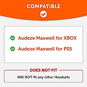 WC Freeze Maxwell - Cooling Gel Replacement Earpads for Audeze Maxwell Headphones by Wicked Cushions - Elevate Comfort, Durability, Thickness & Sound Isolation for Epic Gaming Sessions | Black