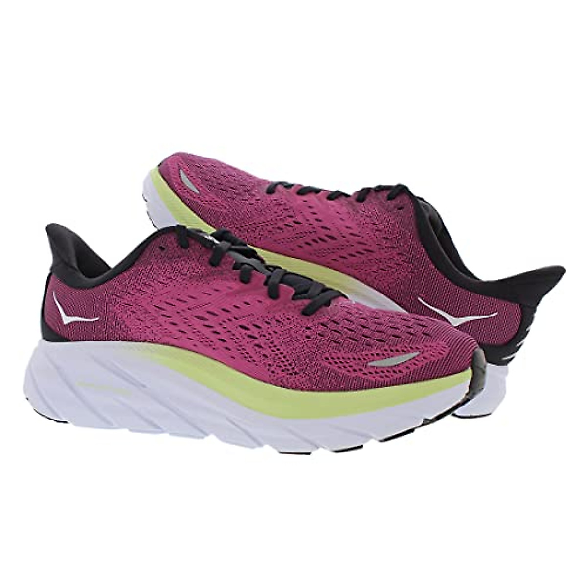 HOKA ONE ONE Clifton 8 Womens Shoes Size 6, Color: Blue Graphite/Ibis Rose