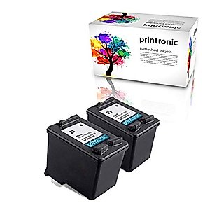 Printronic Remanufactured Ink Cartridge Replacement 2 Pack for HP 21 for PSC 1410 Deskjet F380 F2180 F2280 D1460 F4180 (2 Black)
