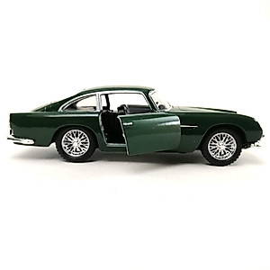 Sport Racing Classic Model Car Die-Cast 1:38 1963 Aston Martin DB5 Green Color Toy Collection Pull Back Open Door Hobby Collectible,unisex