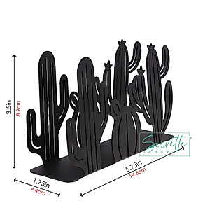 Napkin Holders for Tables Black Metal Cactus Design