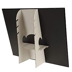 Foraineam 3 Pack Black Velvet Jewelry Display with 17 Hooks Necklace Tray Organizer Pad Bracelets Pendants Chains Showcase Stands