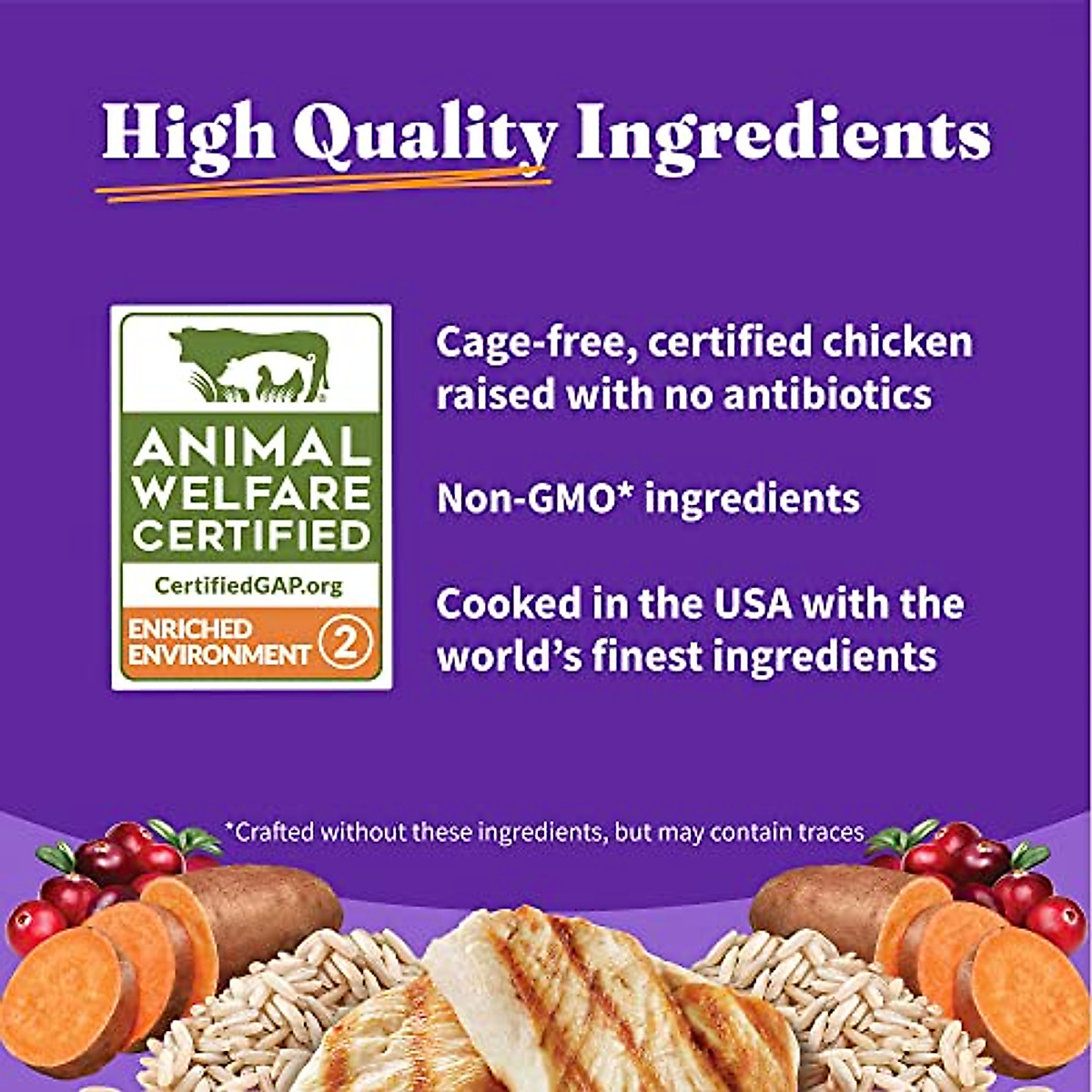 Halo Holistic Cat Food Dry, Cage-free Chicken Recipe, Complete Digestive Health, Dry Cat Food Bag, Adult Formula, 6-lb Bag