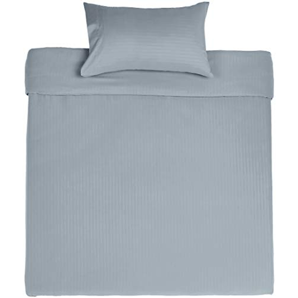 Amazon Basics Deluxe 2 Piece Microfiber Duvet Cover Set with pillow case(s) – 135x200cm, Dark Grey, Solid
