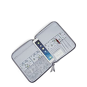 Vera Bradley Women's Cotton Tablet Organizer, Citrus Paisley - Recycled Cotton, One Size