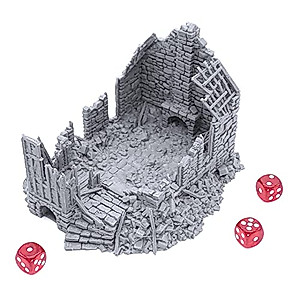Ruined Barlyway Cottage by Printable Scenery, 3D Printed Tabletop RPG Scenery and Wargame Terrain 28mm Miniatures