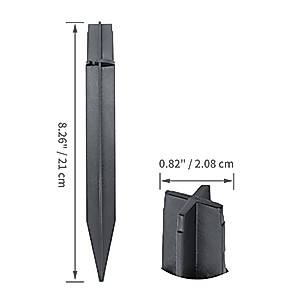 Cionyce 8PCS Torch Stake Normal Size Pathway Light Stake Plastic Path Light Replacement ABS Plastic Stake Solar Stake for Garden,Pathway Lamps