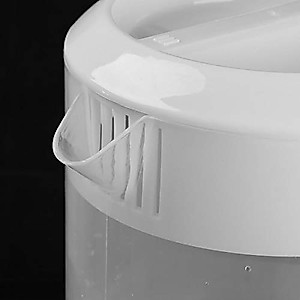 Aislor Plastic Straining gallon pitcher,Dishwasher Safe White 2500ML
