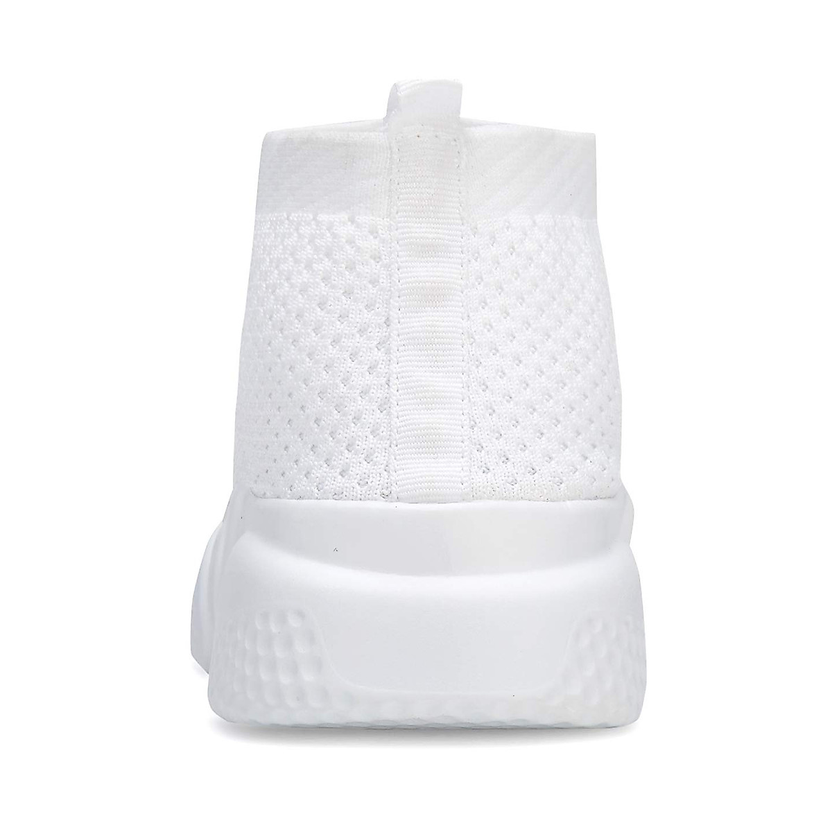 Santiro White Sneakers for Women Slip On Tennis Shoes Lightweight Walking Athletic Shoes Fashion Running Sports Shoes Breathable Mesh Work Shoes 9.5 US