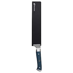 Restaurantware Sensei 10.5 x 2 Inch Knife Sleeve, 1 Knife Protector - Fits Chef Knife, Felt Lining, Black Plastic Knife Blade Guard, Durable, Cut-Proof